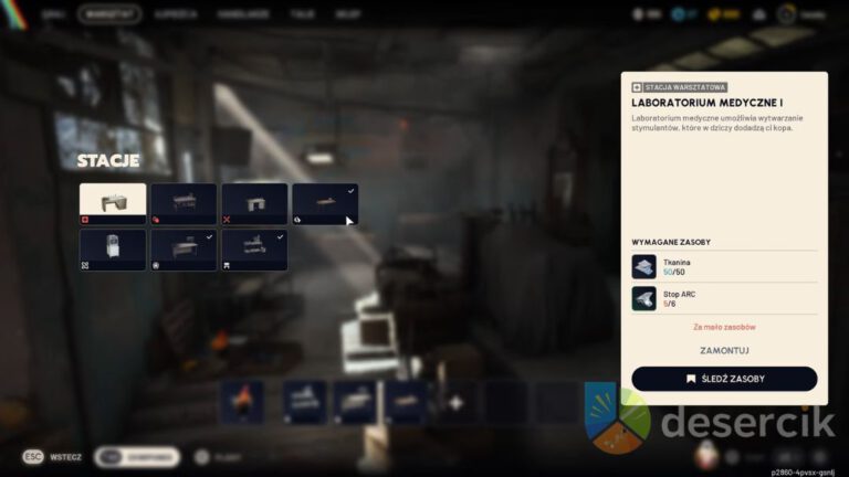 ARC Raiders - warsztat: wykorzystanie craftingu, jak ulepszać - Desercik.pl